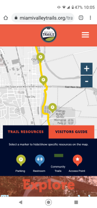 Tips for Using the Online Map | Miami Valley Bike Trails