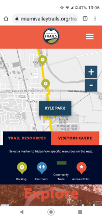 Tips for Using the Online Map | Miami Valley Bike Trails