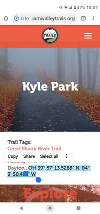 Tips for Using the Online Map | Miami Valley Bike Trails